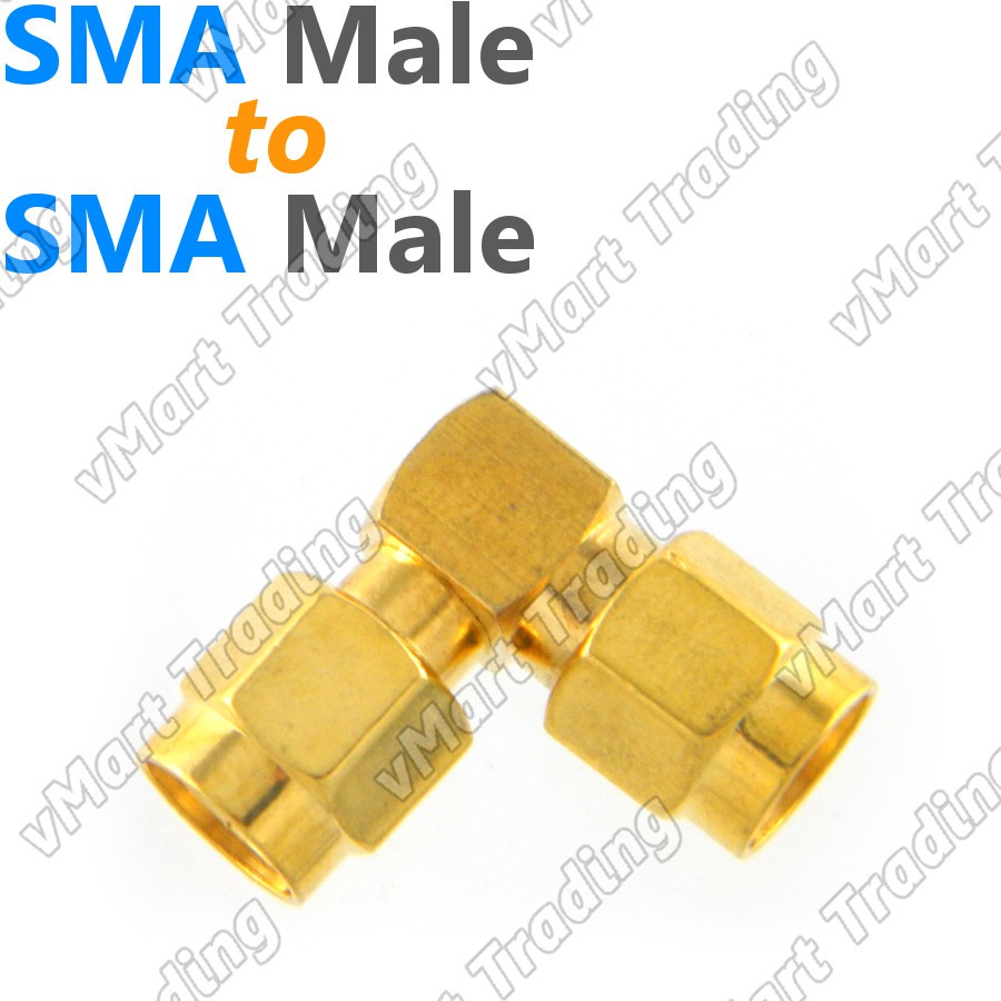 L Connector SMA Male to SMA Male Angle Adapter | Shopee Malaysia