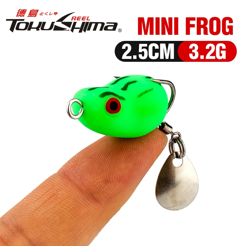 Umpan Katak 1PCS 2.5cm/3.2g 11Colors Mini Soft Frog Fishing Lure Double ...
