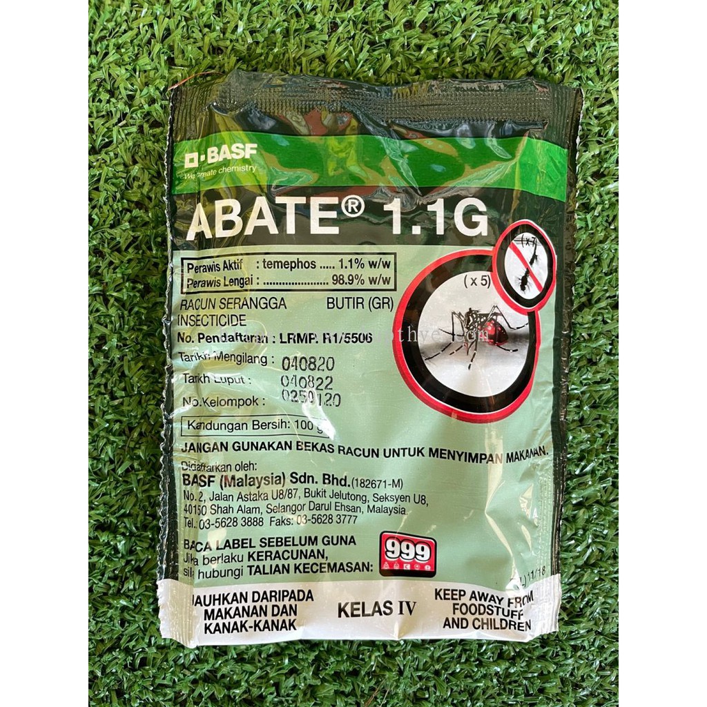BASF ABATE 1.1G / UBAT JENTIK-JENTIK (1 X 100G) | Shopee Malaysia BASF ABATE 1.1G / UBAT JENTIK-JENTIK (1 X 100G) | Shopee Malaysia