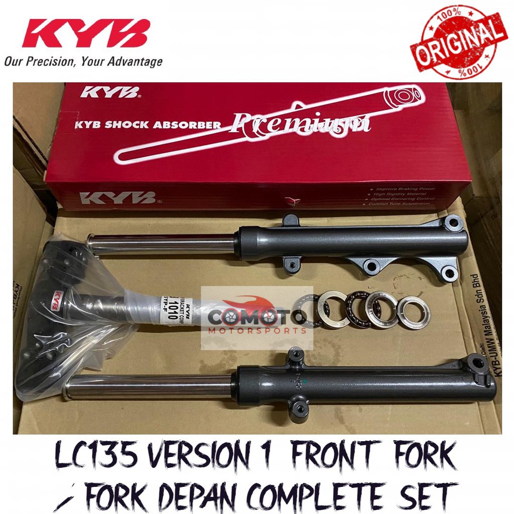 YAMAHA LC135 V1/V2/V3/V4/V5/V6/V7 55D AUTO 55C CLUTCH KYB FRONT FORK T-FORK STEERING CONE SET ...