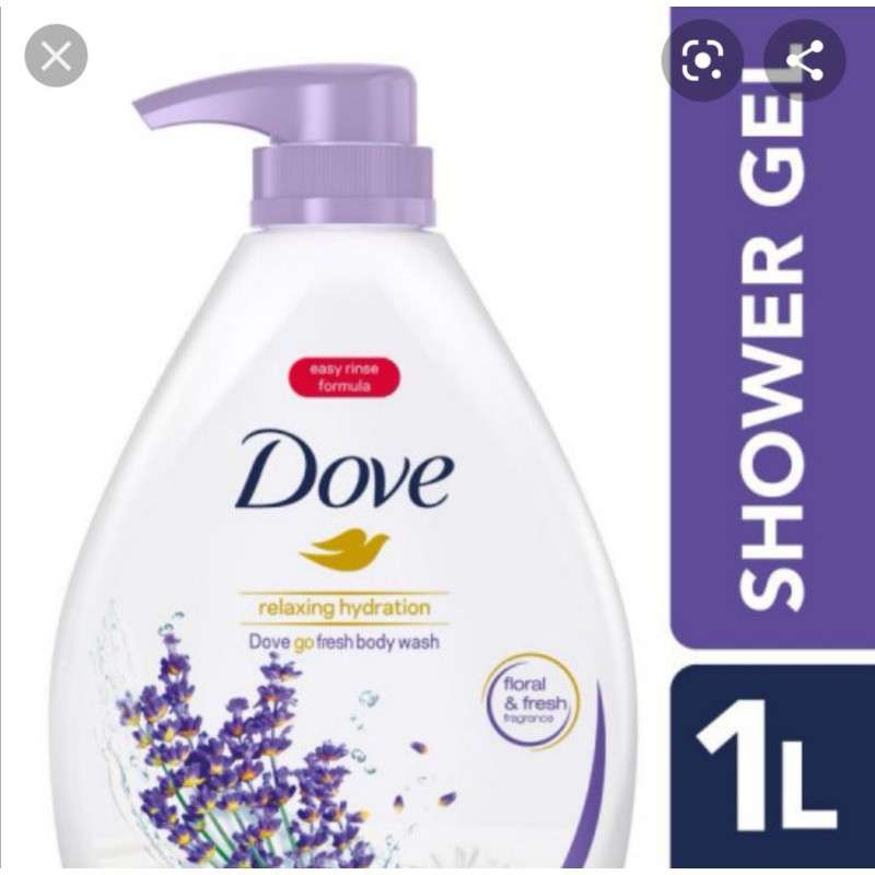 Dove Relax Hydration Shower Cream 1L | Shopee Malaysia