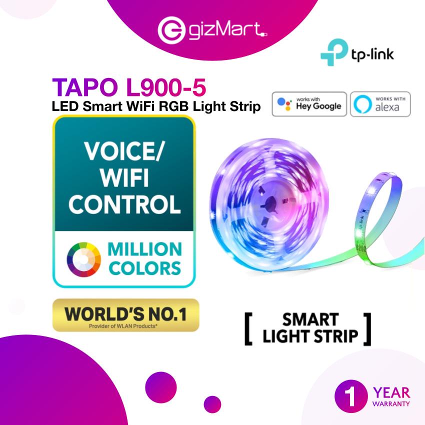 TP-Link Tapo L900-5 LED Smart WiFi Light Strip, RGB Million Color ...