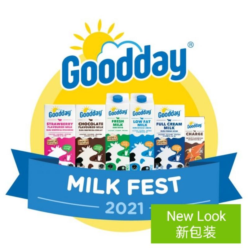 (1 Liter) Goodday UHT Milk-Full Cream/Low Fat/Chocolate | Shopee Malaysia