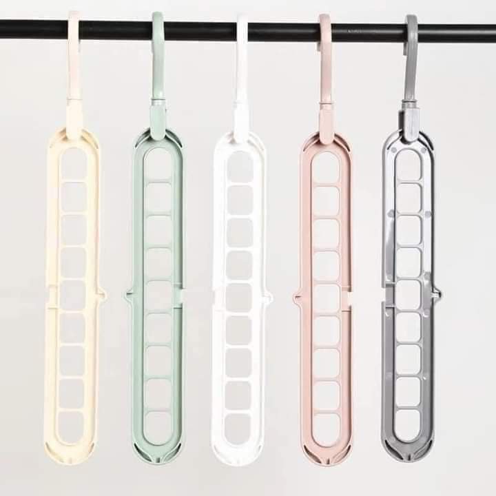 Smart Multi-Purpose Clothes Hanger 9 Folding Holes Compact Multi ...