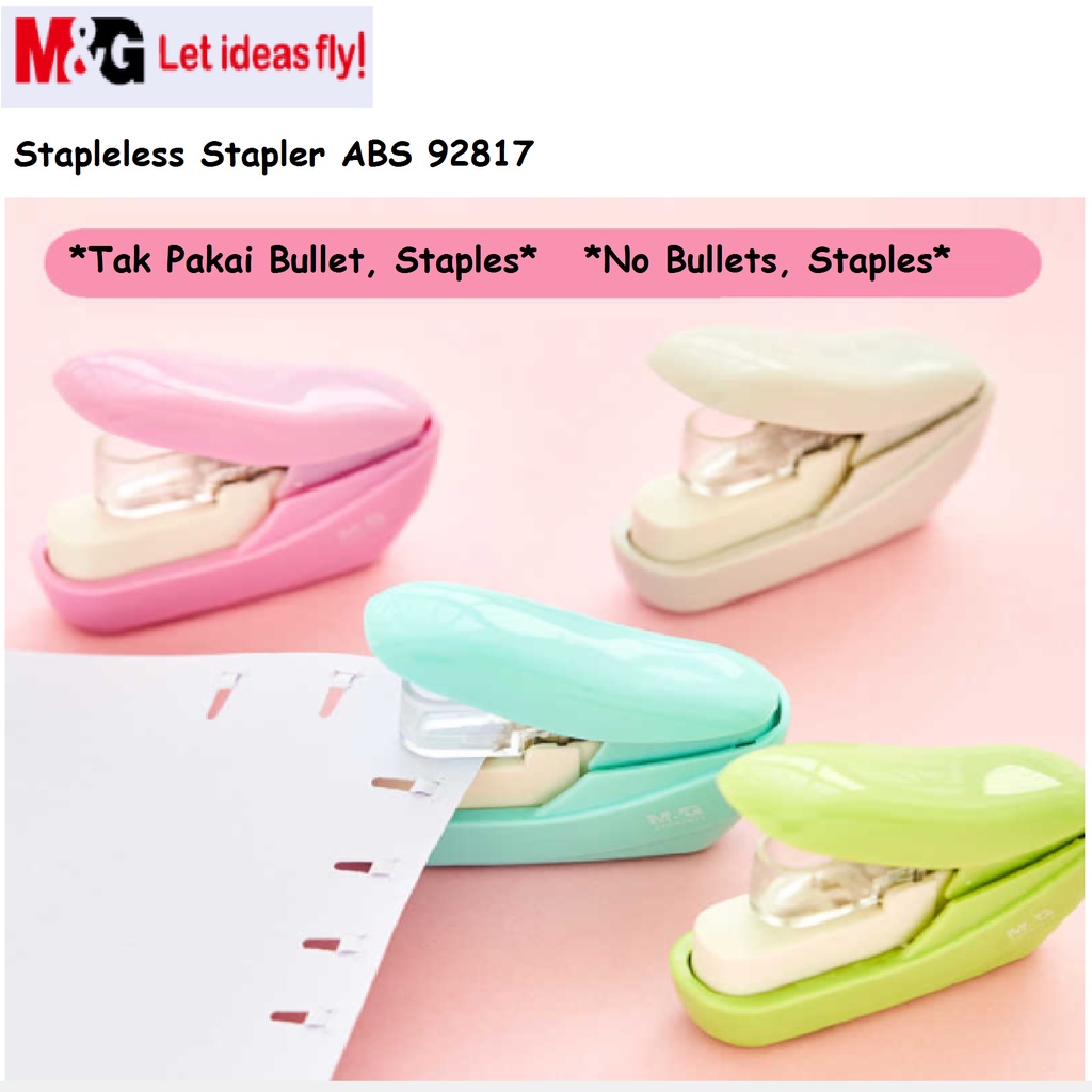 M&G Stapler Free Stapleless Stapler Tak Pakai Bullets Staples (Office ...