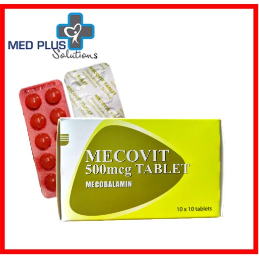 Mecovit 500mcg Tablet Mecobalamin 10strips (100 tablets) (Exp: 12/2026 ...