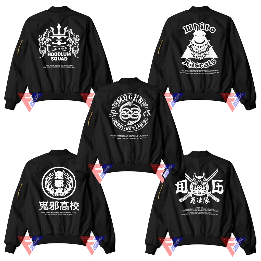 Bomber Jacket SUZURAN HIGH AND LOW THE WORST S.W.O.R.D | Shopee Malaysia