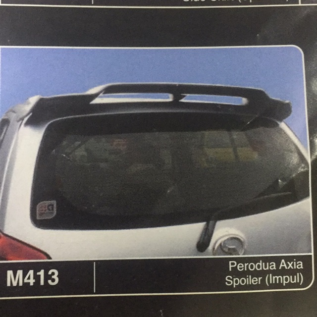 Perodua axia se impul drive 68 various type spoiler with led | Shopee ...