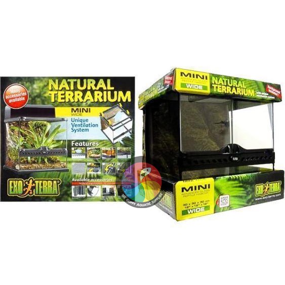 Exo Terra® Natural Terrarium Mini Wide（PT-2600） | Shopee Malaysia