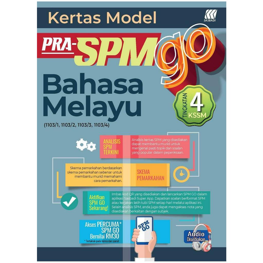 Buku Latihan : Kertas Model Pra-SPM GO Tingkatan 4 Edisi 2024 - B.Melayu / B.Inggeris ...