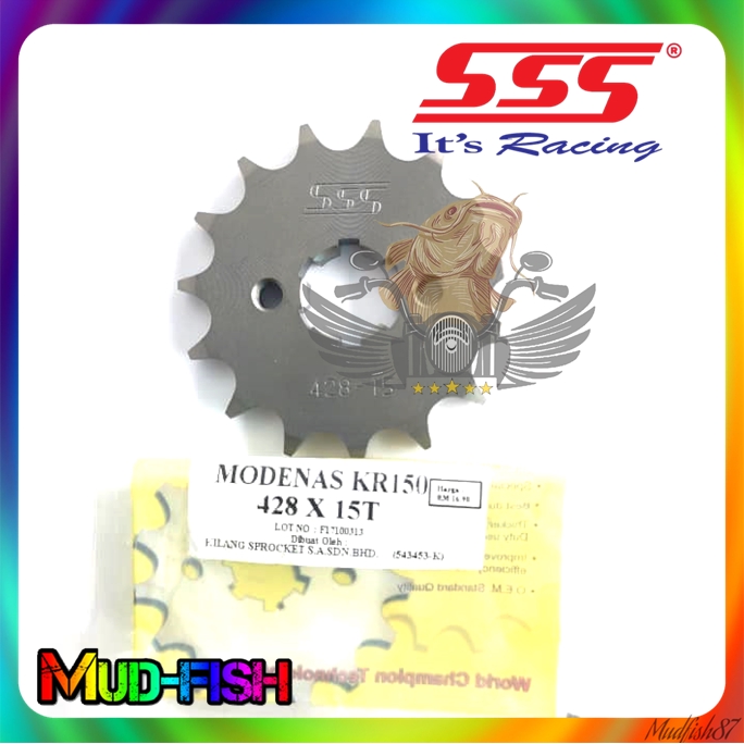 Gegancu SSS Modenas | Kawasaki KR150, GT128 Front Sprocket 14T, 15T ...