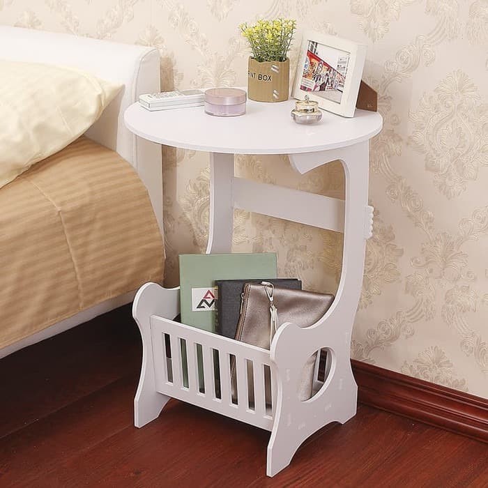 Mega_1688 Round Coffee Table Shelf Mini Table Small Round Coffee Table ...