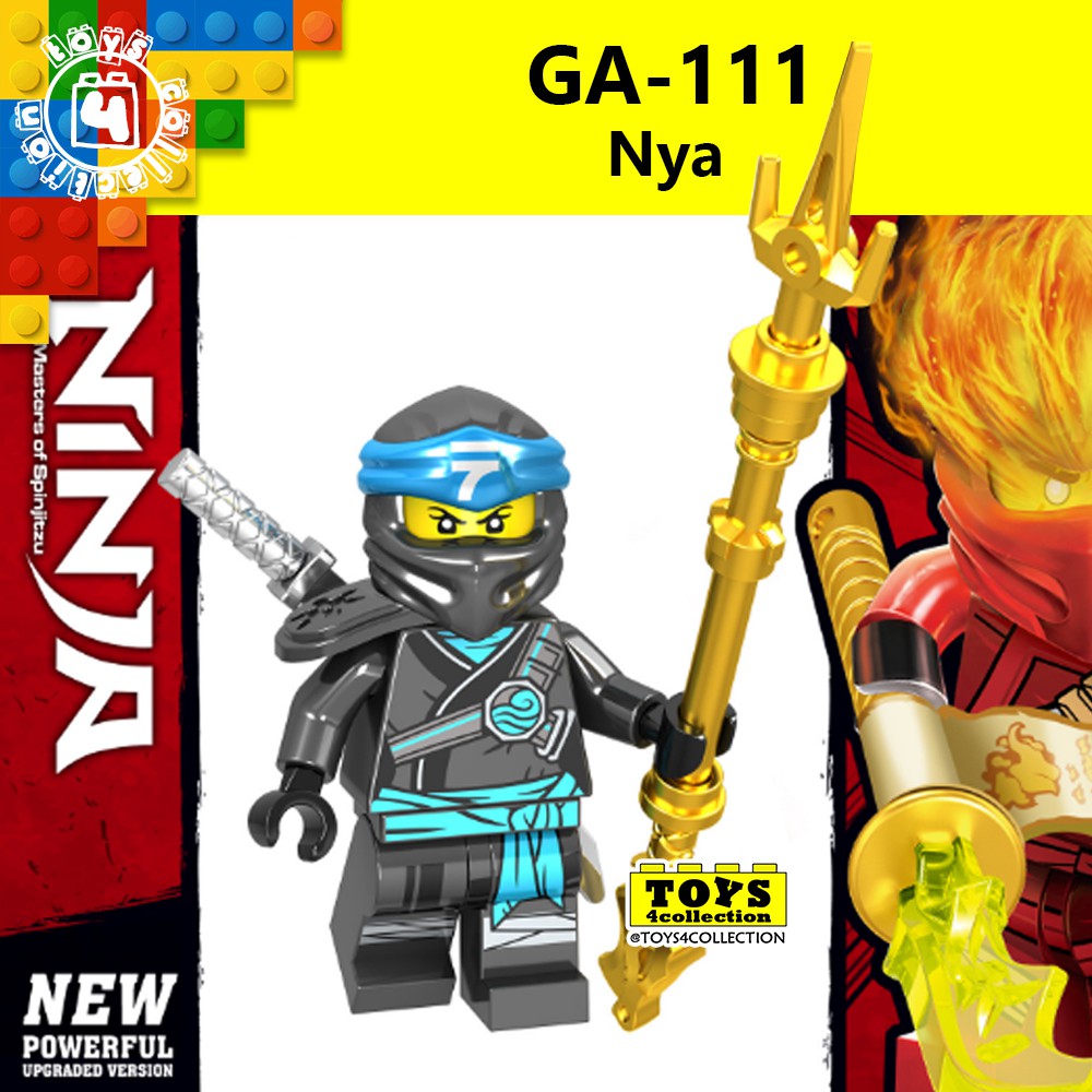 GA111 Ninjago Fire Chapter Nya Water Ninja Minifigures Block Compatible ...