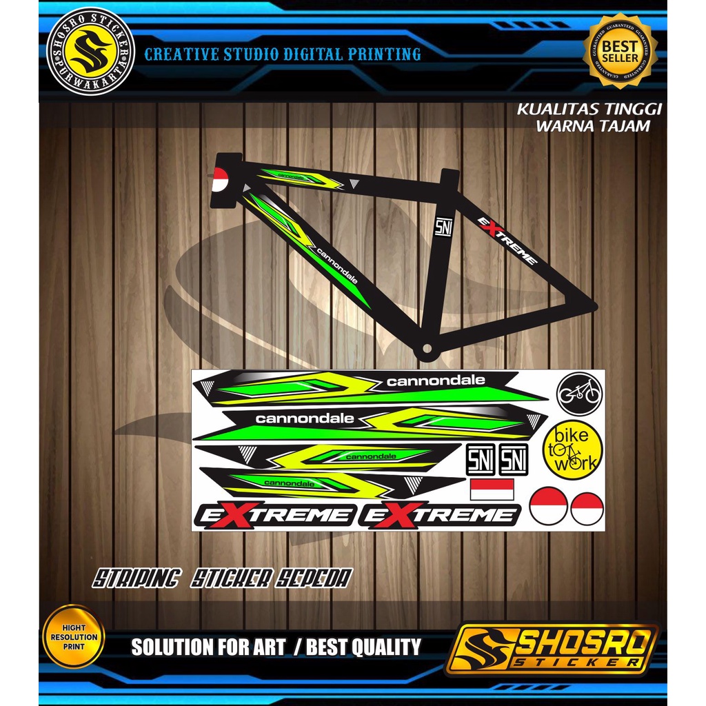 Mtb ALL BIKE STRIPING/UNIVERSAL BIKE STICKER/Mountain BIKE Stripping ...