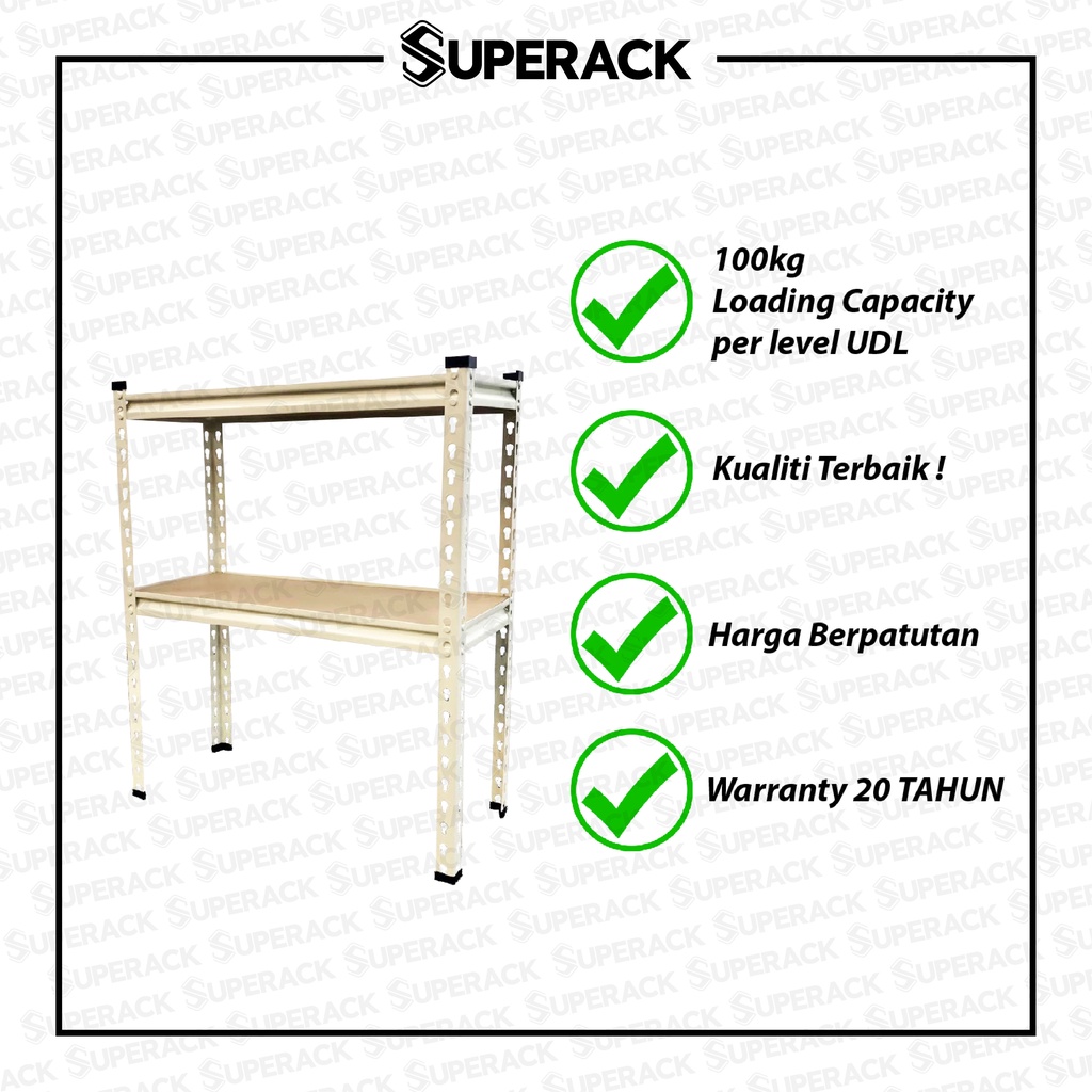 SUPERACK 2IN1 Rak Dapur Rak Buku Rack Shelf Rak Rak Besi Rack Rak Besi ...