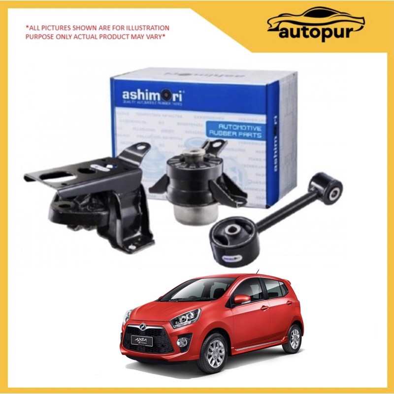 ASHIMORI Engine Mounting Set for Perodua Axia 2014-2016 (AT / MT ...
