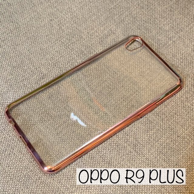[ LAST ] For Oppo R9 Plus Clear Silicon With Side Chrome Plated (Pink) | Shopee Malaysia