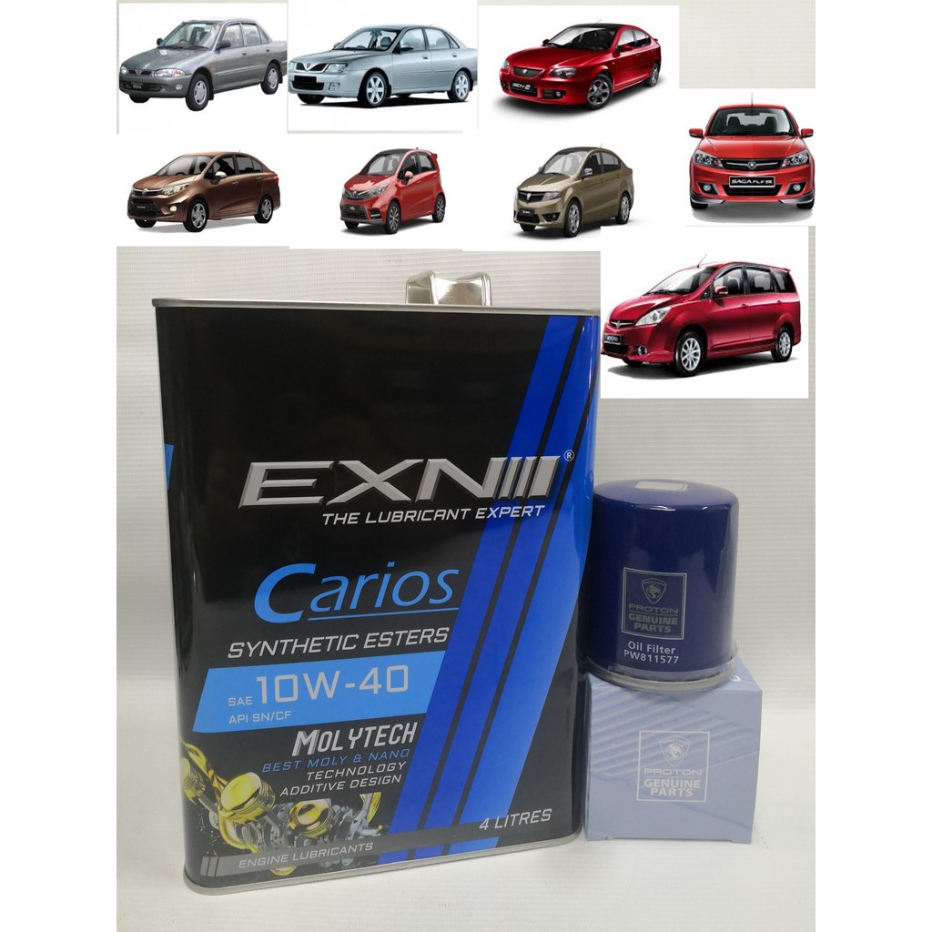 EXN SYNTHETIC ESTERS 10W-40 4 LITRES MOLYTECH BEST MOLY & NANO ...