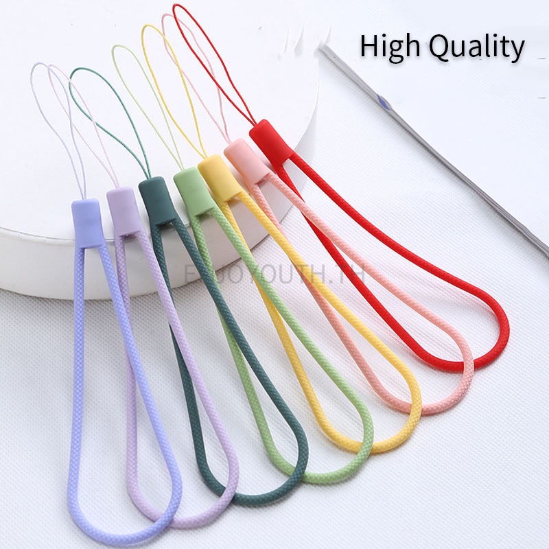 Wristbands Hand Lanyard Silicone Charms Cell Phone Camera Keys Chain ...