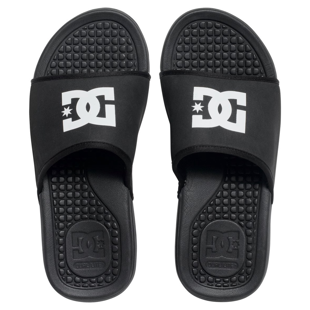 DC Bolsa Flip Flops ( Black / White ) | Shopee Malaysia