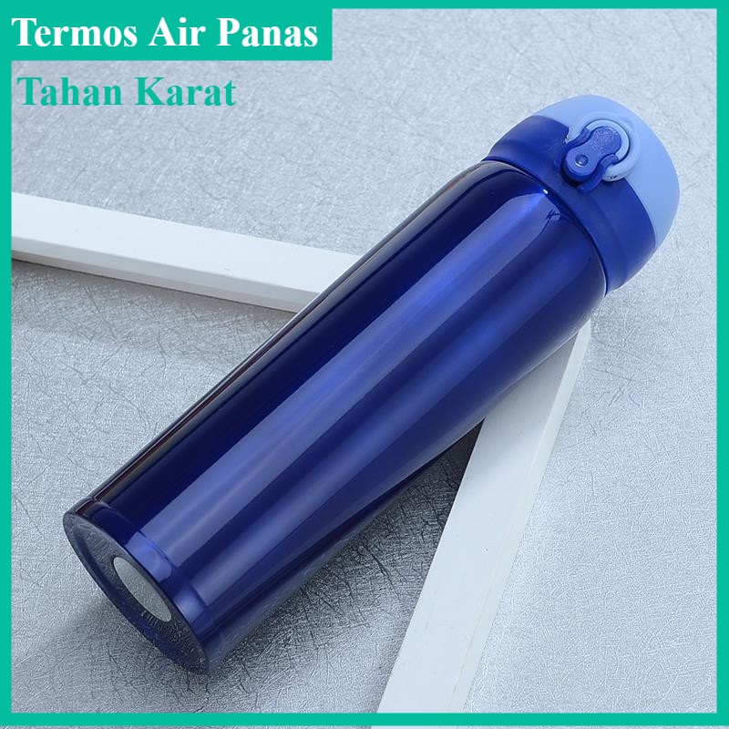 Botol Bekas Termos Air Panas Tahan Karat Stainless Steel Thermos Flask ...