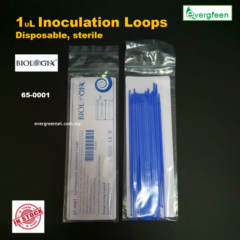 ( LOCAL READY STOCK ) Biologix Disposable Plastic Inoculation Loop 1ul and 10ul, and Needles ...