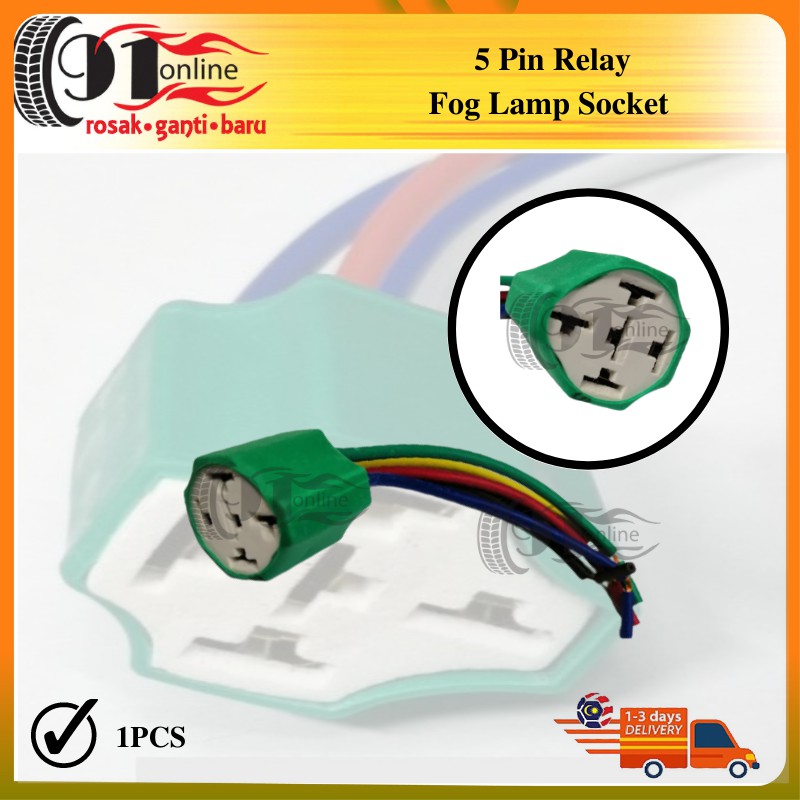 Universal Car Relay 5 Pin Relay Socket Relay 5 Pin 12V 40A 87 Ceramic ...