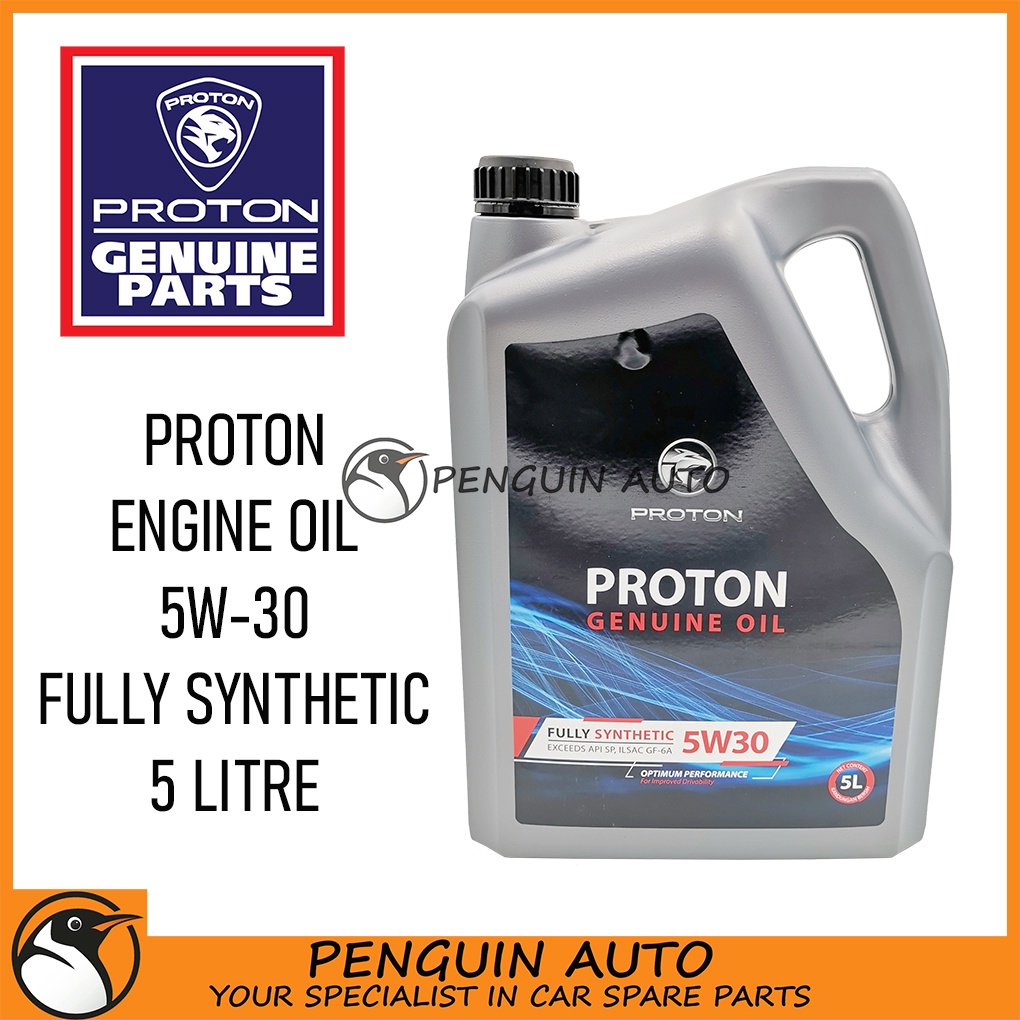 PROTON ENGINE OIL FULLY SYNTHETIC 5W-30 5 LITRE | Shopee Malaysia