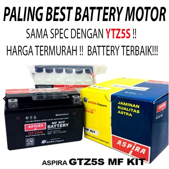 KUAT & BEST BATTERY!! YTZ5S GTZ5S YUASA ASPIRA BATTERY | Shopee Malaysia