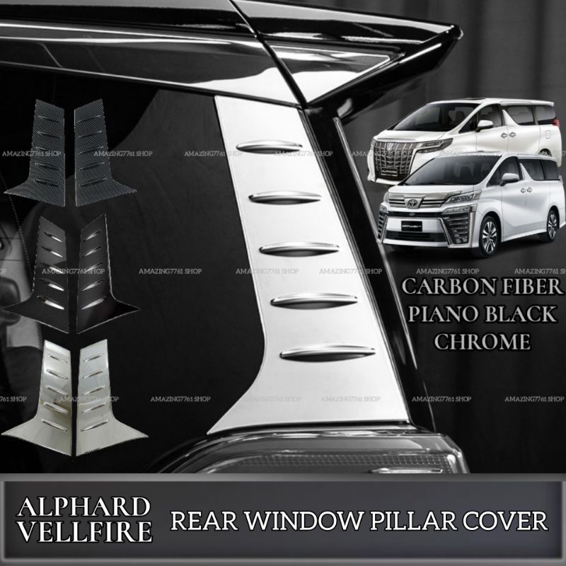 AMAZING TOYOTA ALPHARD VELLFIRE AGH30 ANH30 2015-2022 REAR WINDOW ...