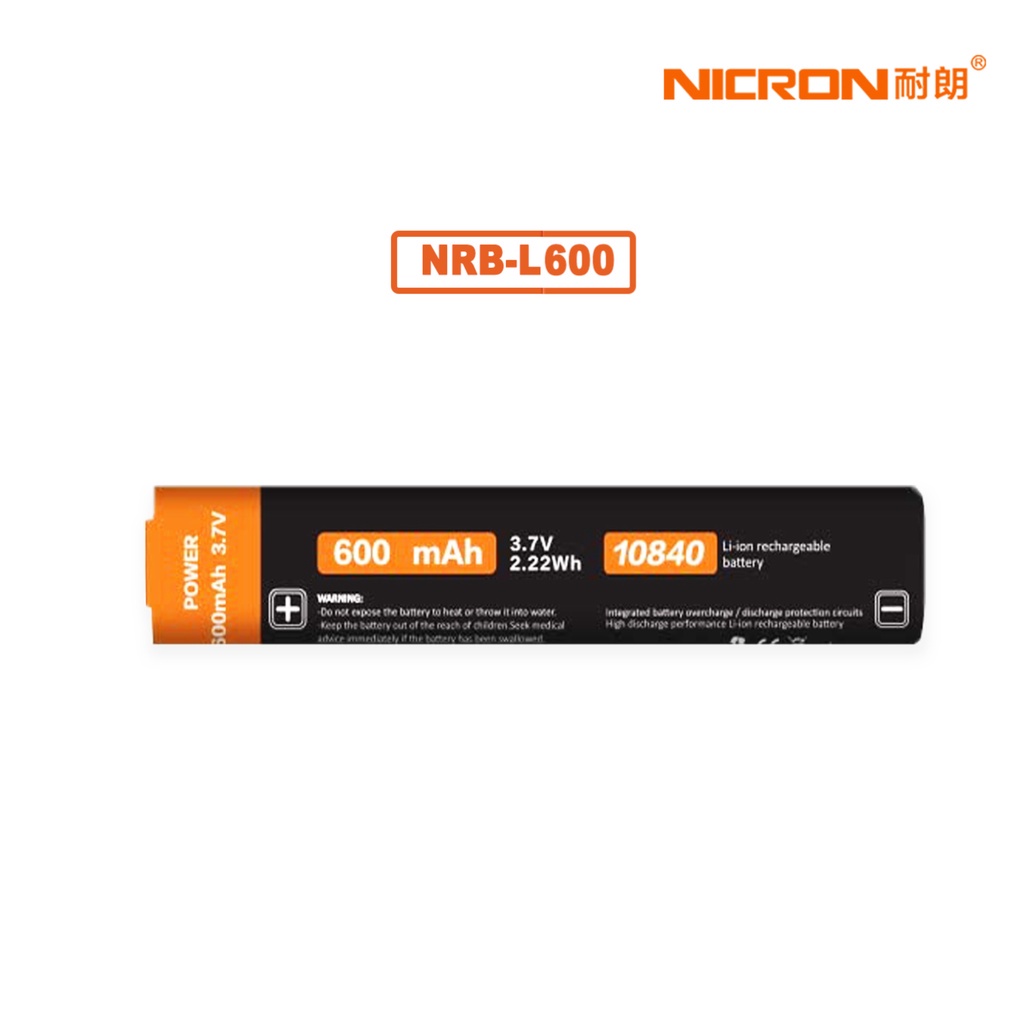 [ 1 UNIT ] NICRON NRB-L600 NRB-750 NRB-2600 600Mah 750Mah 2600Mah ...