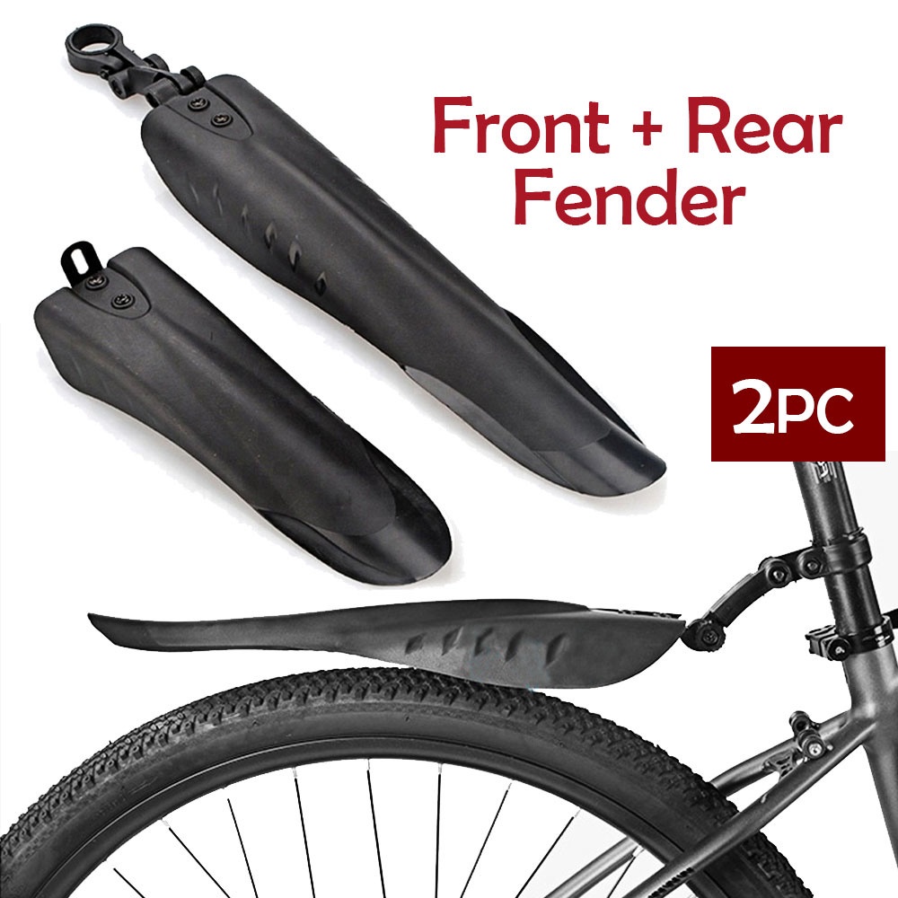 MTB Bicycle Fender Plastic Rear Mudguard Road Mountain Bike Splash Kit ...