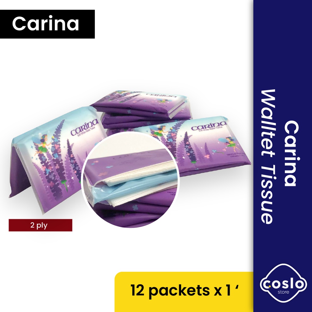 Carina Wallet Tissue 6 in 1 | Soft Facial Tissue | Tisu Muka | Shopee ...