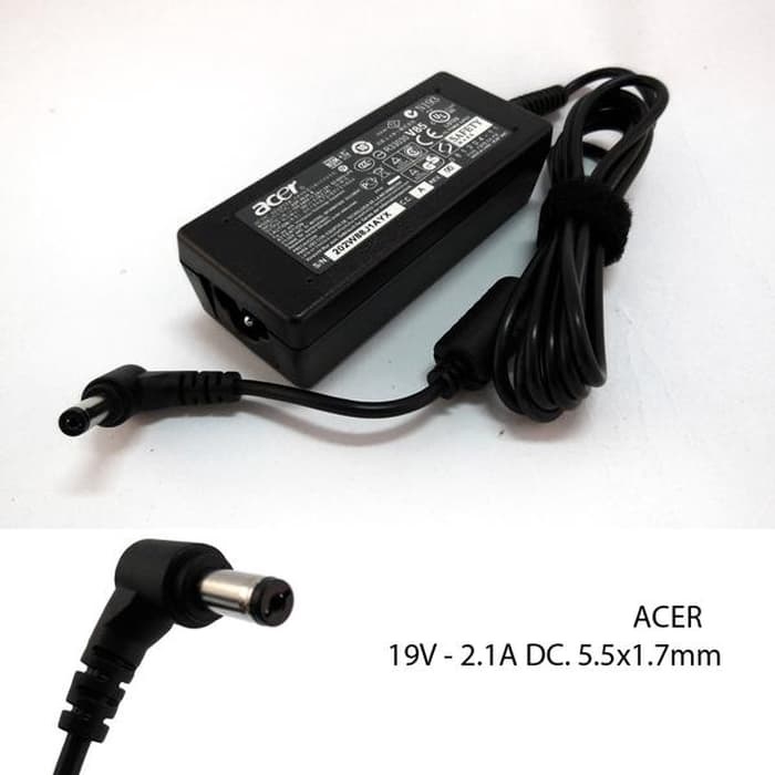 Acer 19V 2.1A 40W 5.5*1.7 /1.5 mm Power Adapter , S191HQL S200HL ...