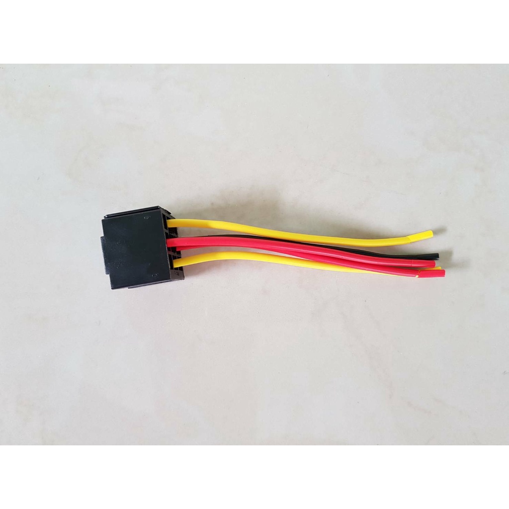 5-Pin Relay Plug + Magnetolite Power Cable Black Per Set | Shopee Malaysia
