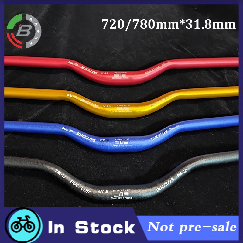 BUCKLOS 720/780mm*31.8mm MTB Handlebar Bicycle Aluminium Alloy Handle ...