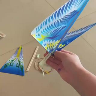New Kawaii Biomimetic Power Rubber Band Flying Bird Toy Outdoor DIY ...