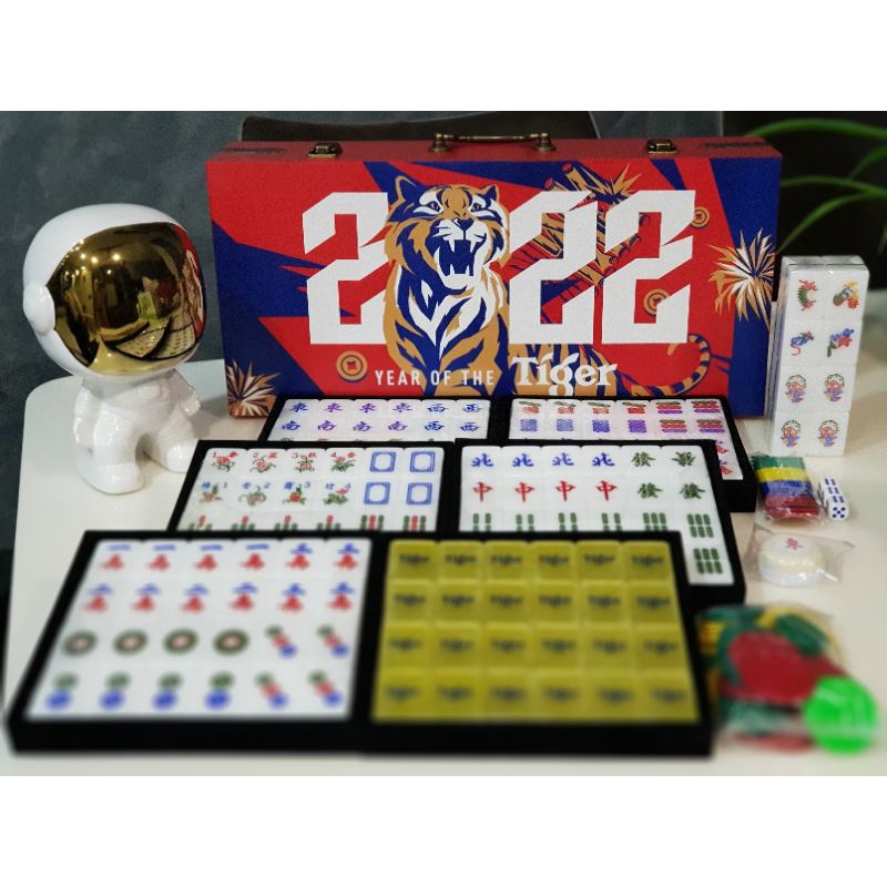 (Ready Stock现货) 2022 TIGER Mahjong limited edition Tiger set 2022, 精美麻将 ...