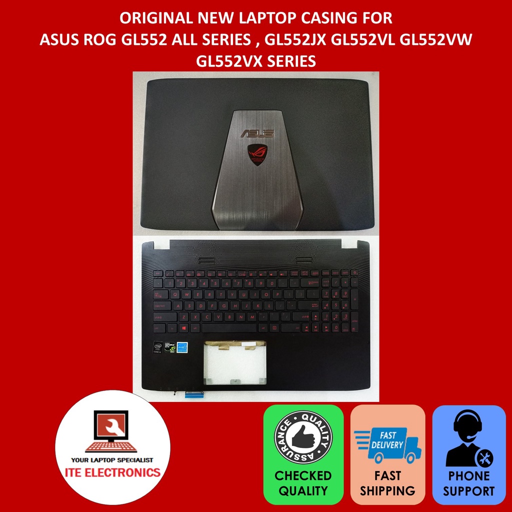ORIGINAL ASUS ROG GL552 GL552JX GL552VL GL552VW GL552VX SERIES FRONT ...