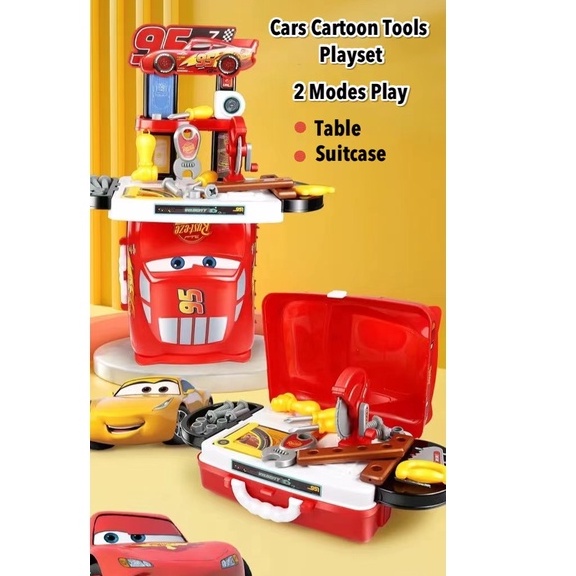 Children Pretend Play Disney CARS Cartoon Designs 3in1 Tools PlaySet ...