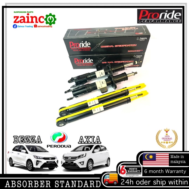 Fast Shipping PERODUA AXIA AND BEZZA ABSORBER STANDARD PRORIDE original ...