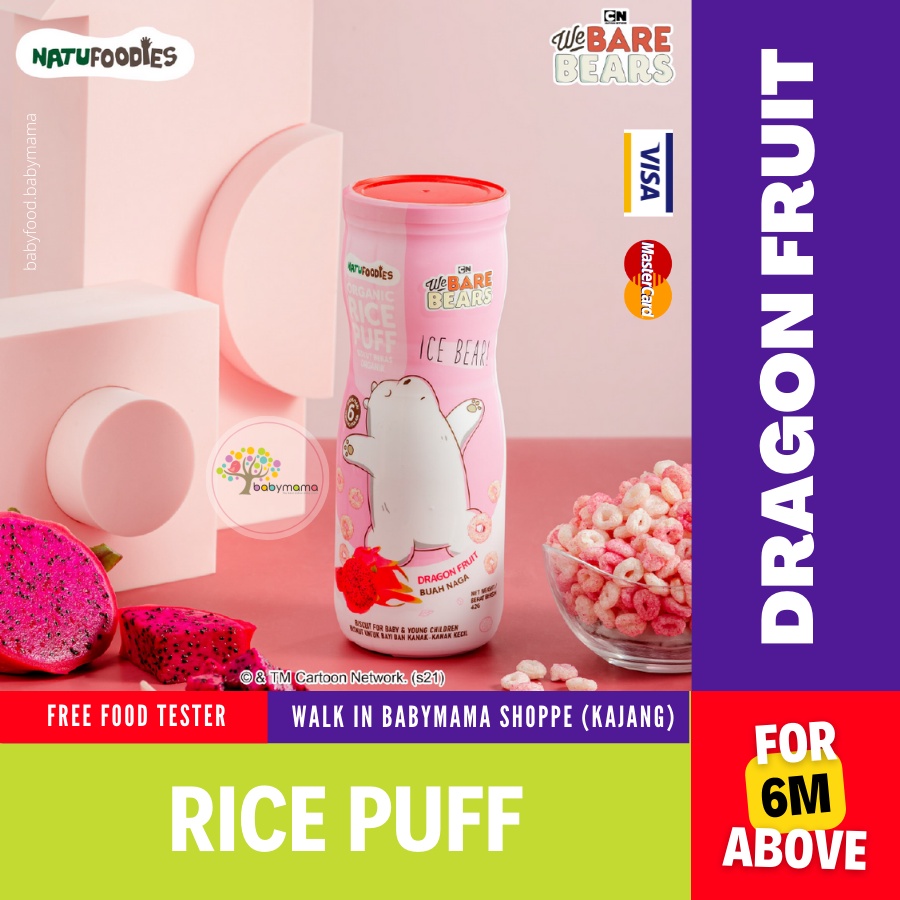 NATUFOODIES | HEALTHY SNACK FOR BABY | ORGANIC RICE PUFF | DRAGON FRUIT ...