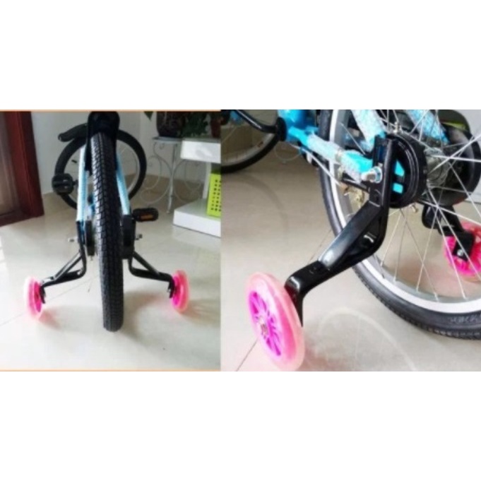 SEPASANG Roda Tambahan Tayar Basikal Roda Belajar Naik Basikal Bicycle ...