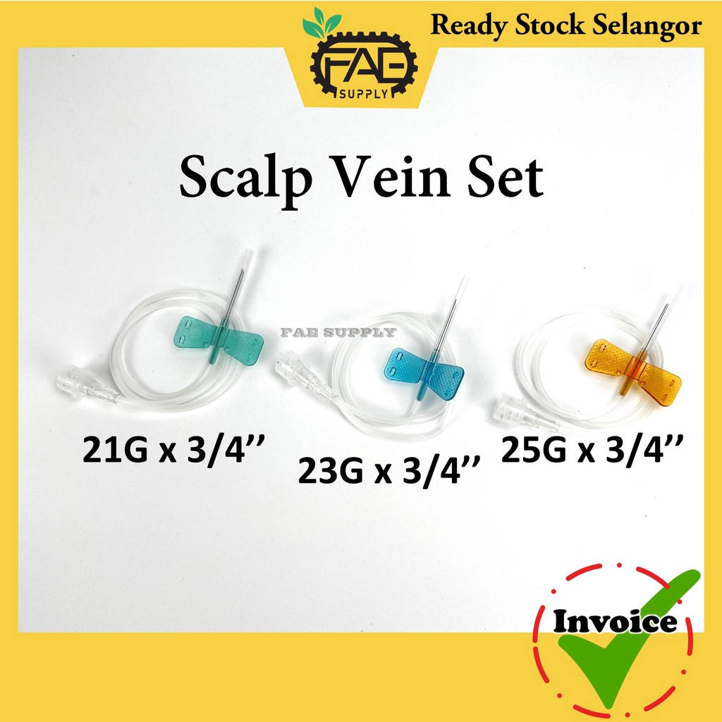 Butterfly Needle Scalp Vein Set 21G 23G 25G 19G 27G 1pcs Winged Infusion Set Sterile Rapid ...