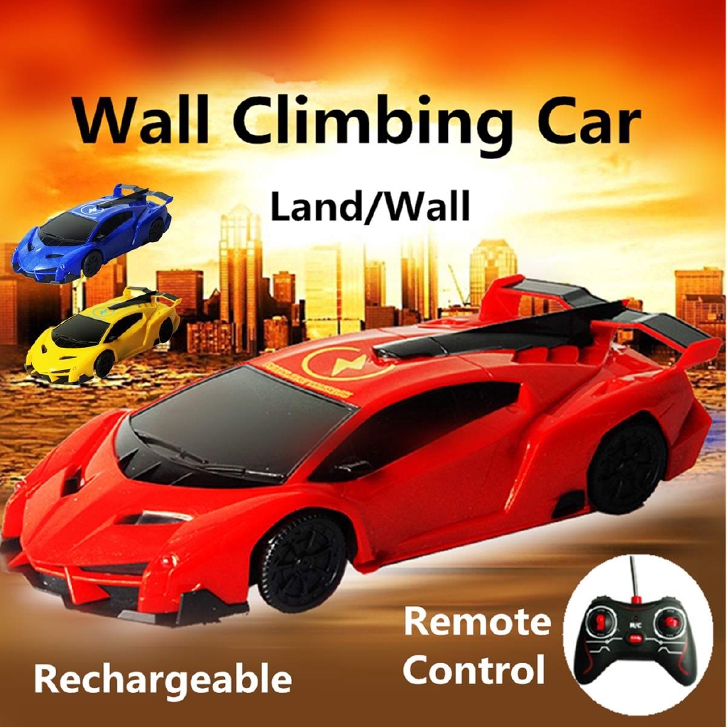 Wall Climbing Car Remote Control RC Toy Ceiling Climb Anti Gravity ...