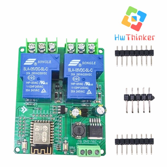 Relay Module 2 Channel 2 ch 2ch 2Channel WIFI ESP-12F ESP8266 30A IOT ...