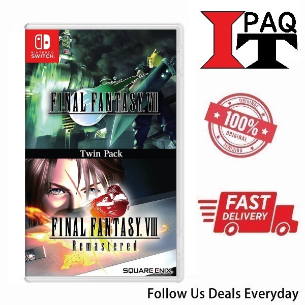 Nintendo Switch Final Fantasy VII & Final Fantasy VIII Remastered Twin ...