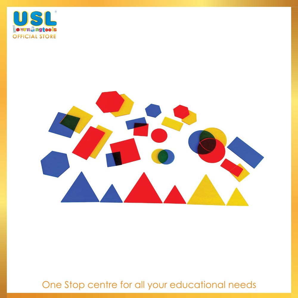 Transparent Shapes - Manipulatives & Mathematics | Shopee Malaysia