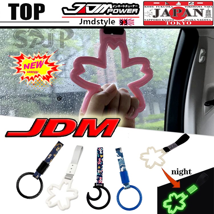 Car modification JDM cherry blossom hanging ring static belt decorative ...