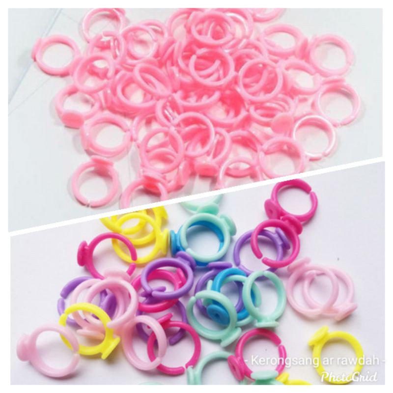 Ready Stock 🇲🇾 50 PCS DIY CINCIN @ RING BESI / PLASTIK | Shopee Malaysia